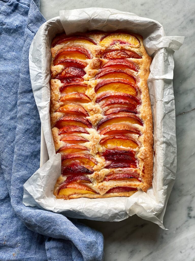 The Best Fresh Peach Cake Recipe to Bake this Summer! peaches
