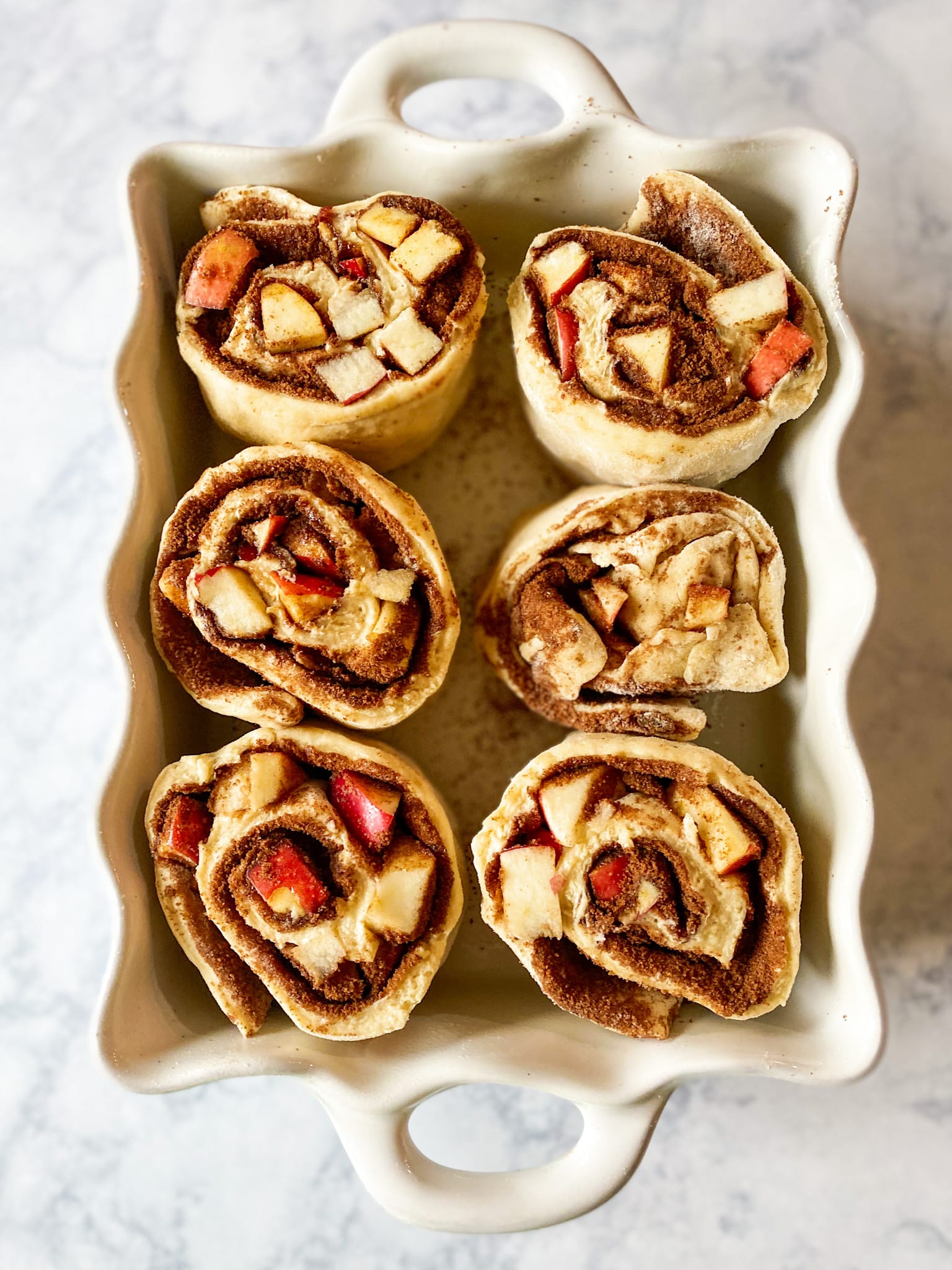 Apple Cinnamon Rolls with Cream Cheese Frosting - The Perks of Being Us
