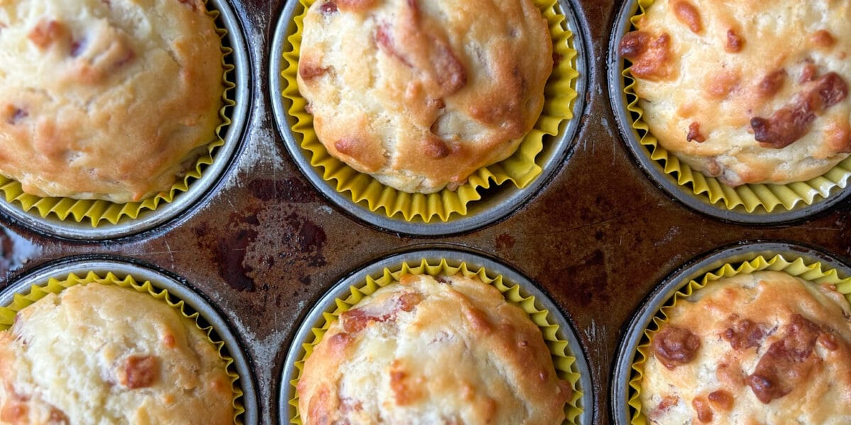 Savory Bacon & Cheddar Cheese Muffins Recipe - The Perks of Being Us
